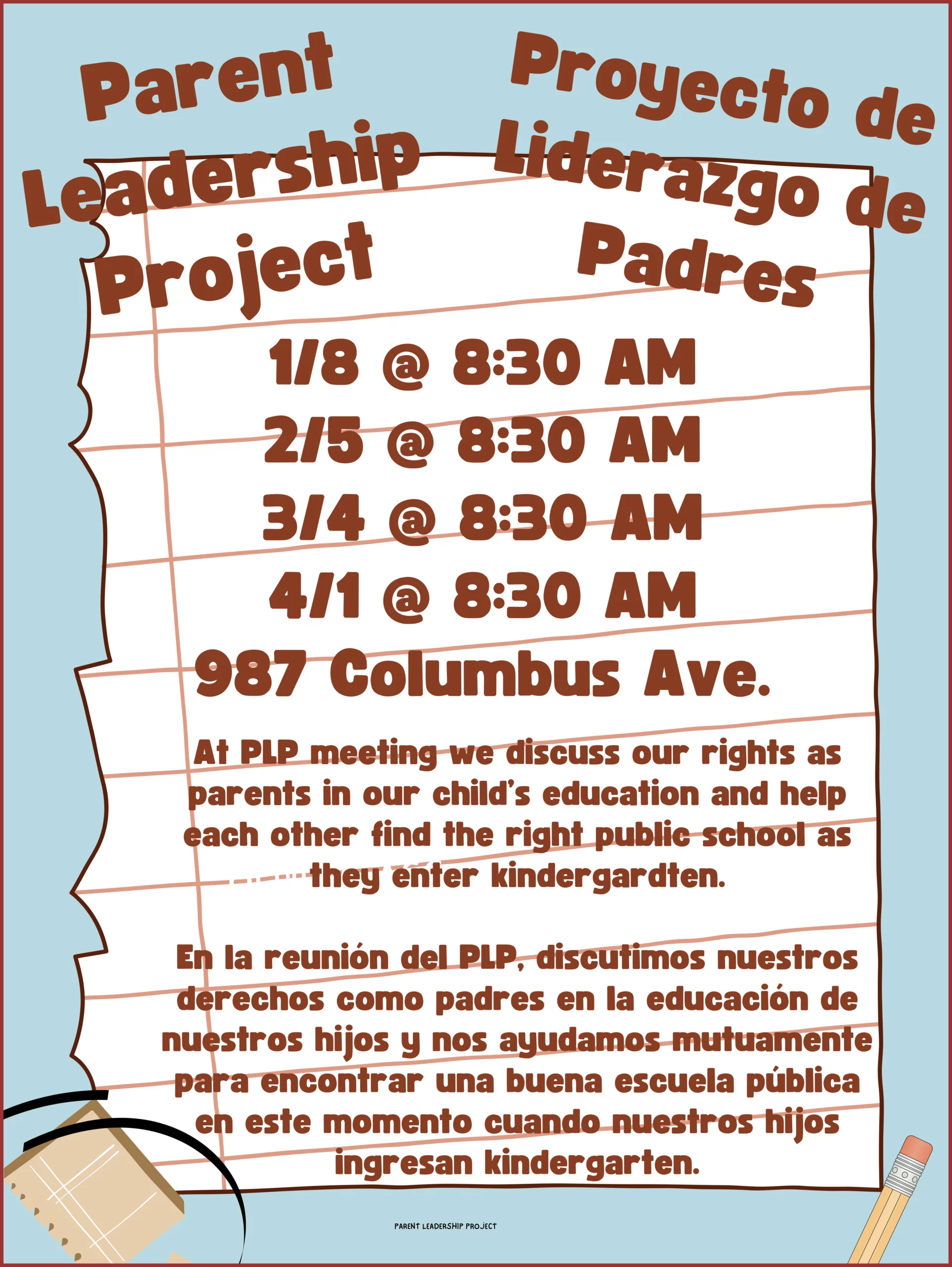 Parent Leadership Project (PLP) – Proyecto de Liderazgo de Padres (PLP ...